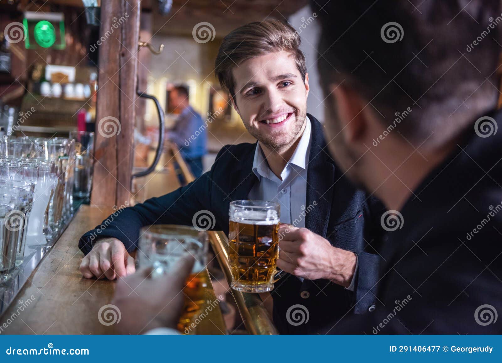 Men at the pub stock image. Image of alcohol, beer, business - 291406477