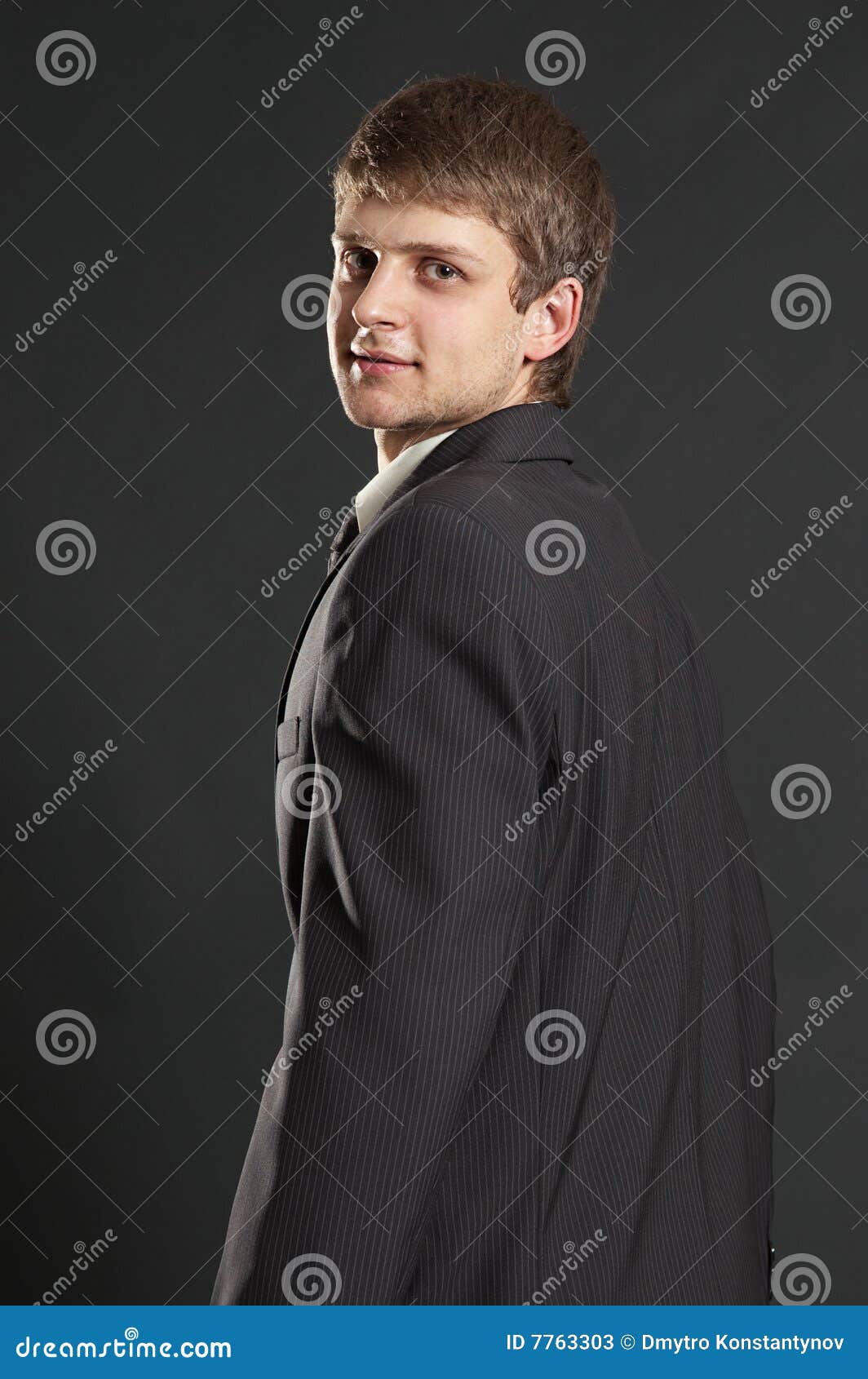 Handsome Businessmen Looking Around Stock Image - Image of mature ...