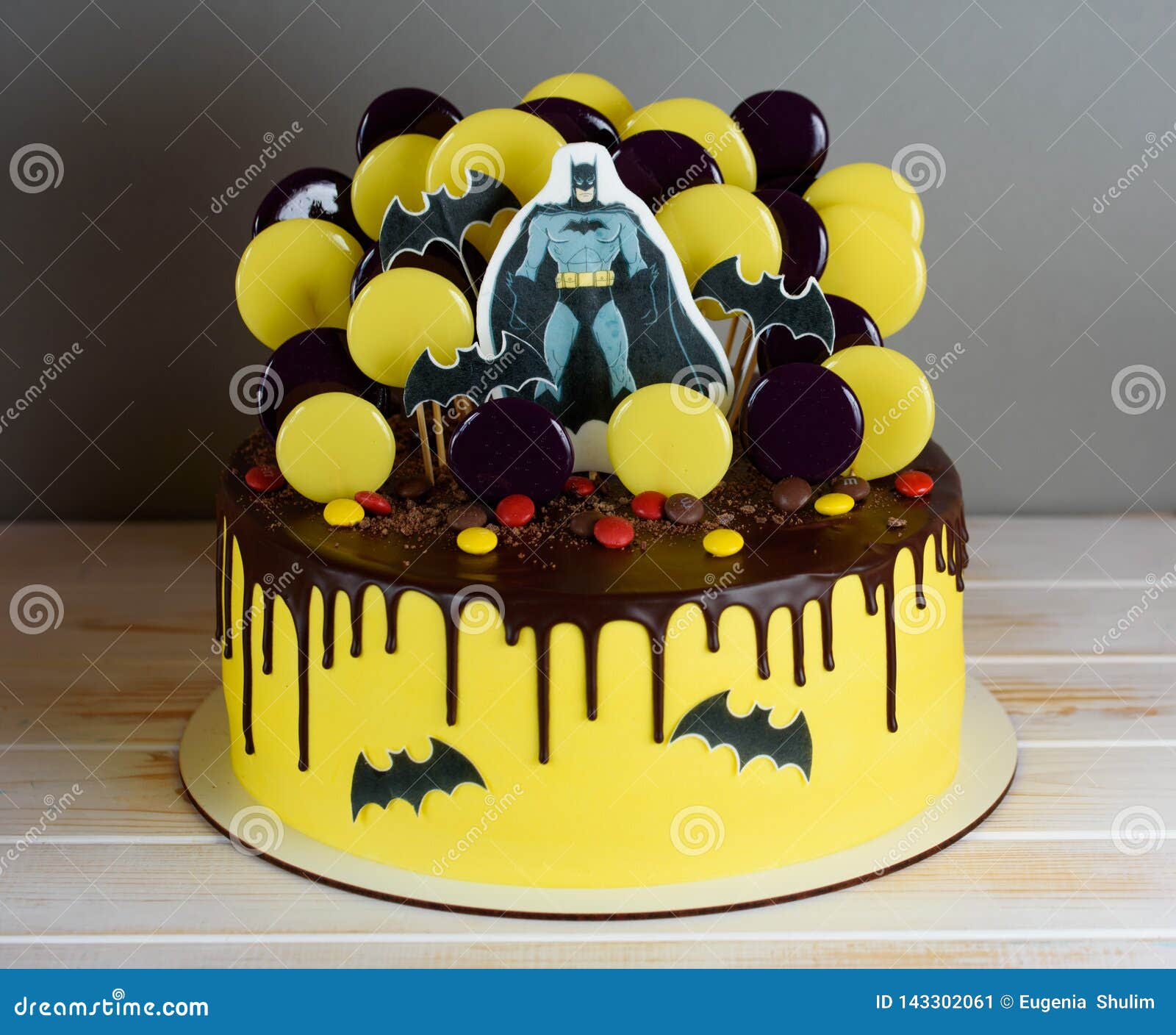 A Handsome Cake with the Hero Batman Editorial Photo - Image of decor ...