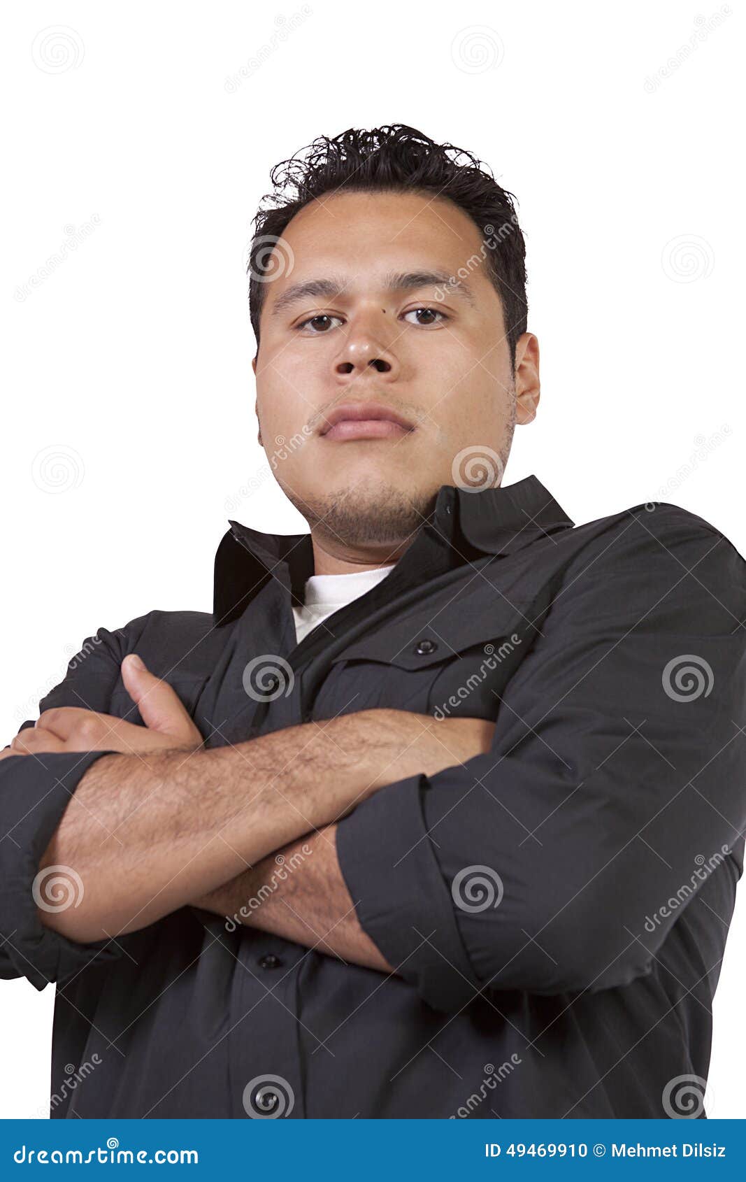 Handsome Casual Hispanic Man Stock Photo - Image of confident, minority ...