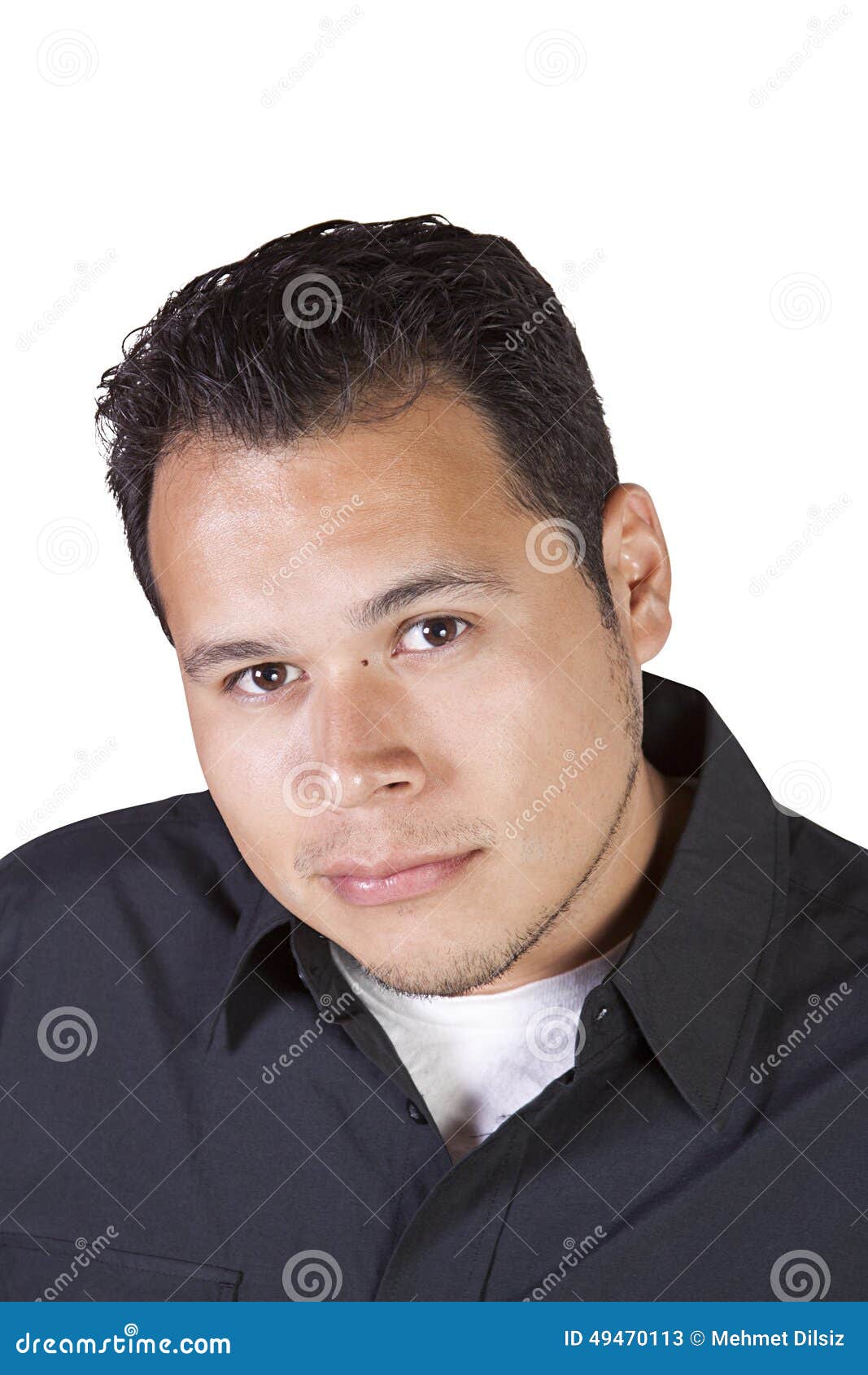 Handsome Casual Hispanic Man Stock Image - Image of space, friendly ...