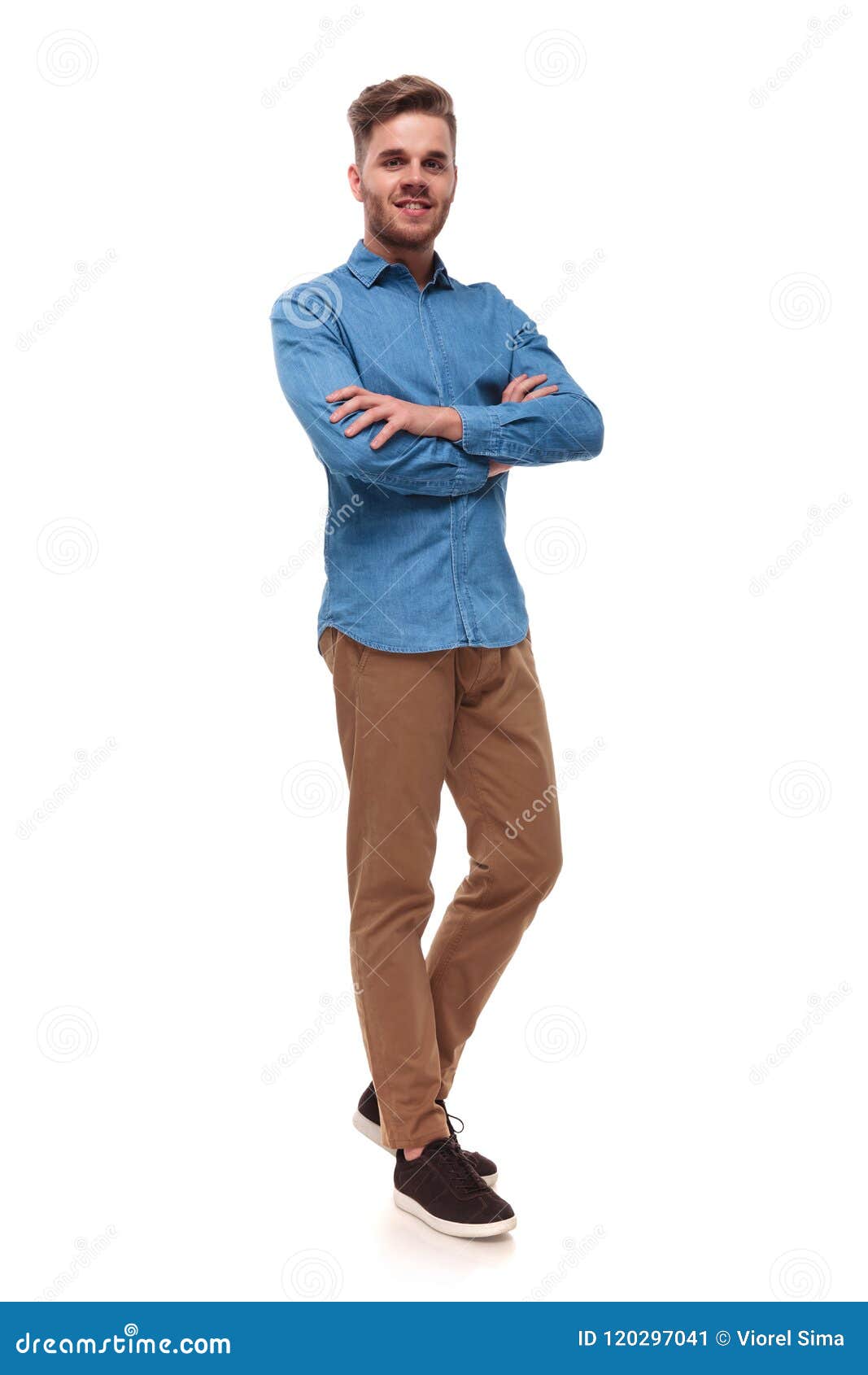 Handsome Casual Man Standing with Arms Crossed Stock Image - Image of ... Handsome Casual Man Standing with Arms Crossed Stock Image - Image of ...