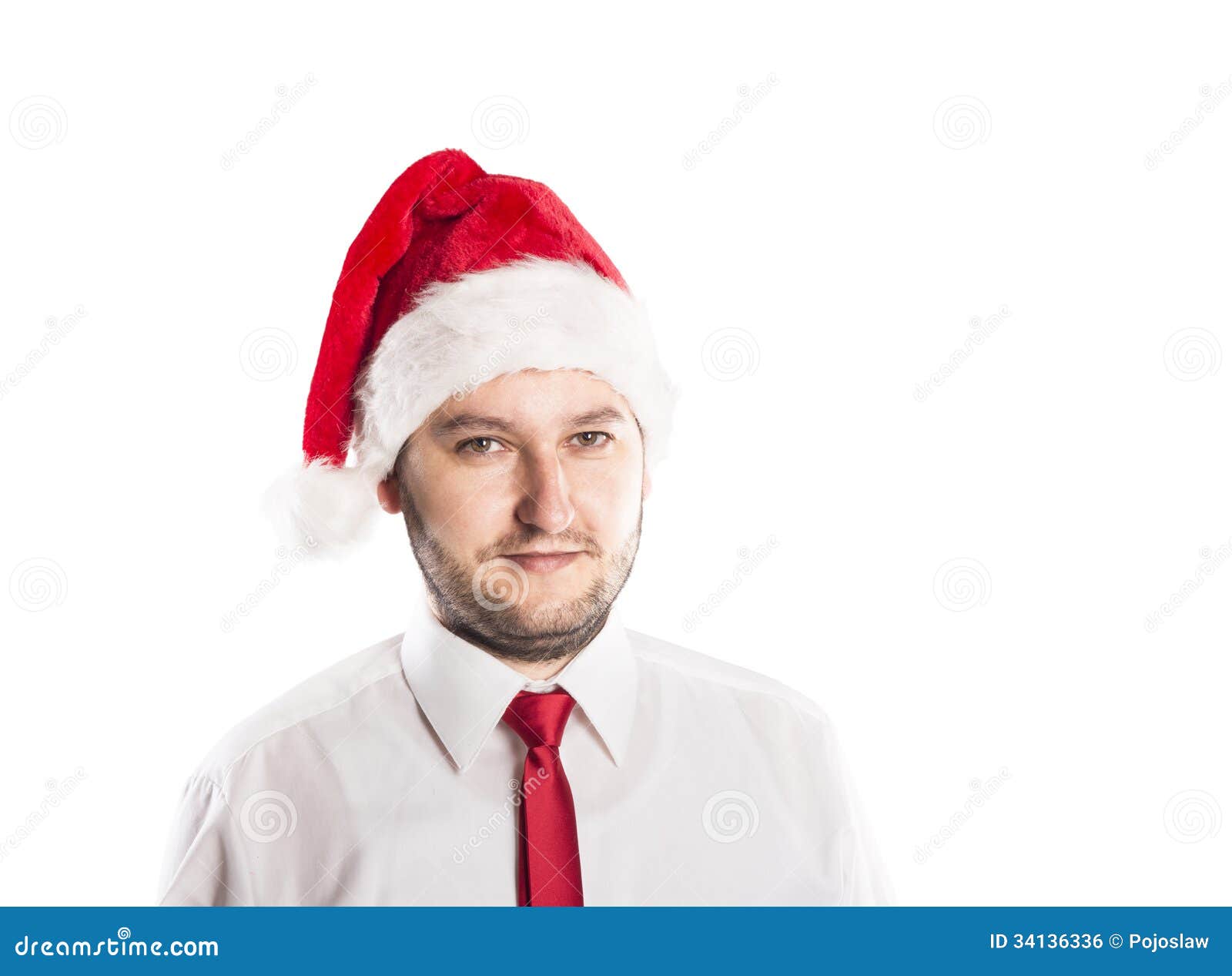 Handsome christmas man stock photo. Image of person, isolated - 34136336