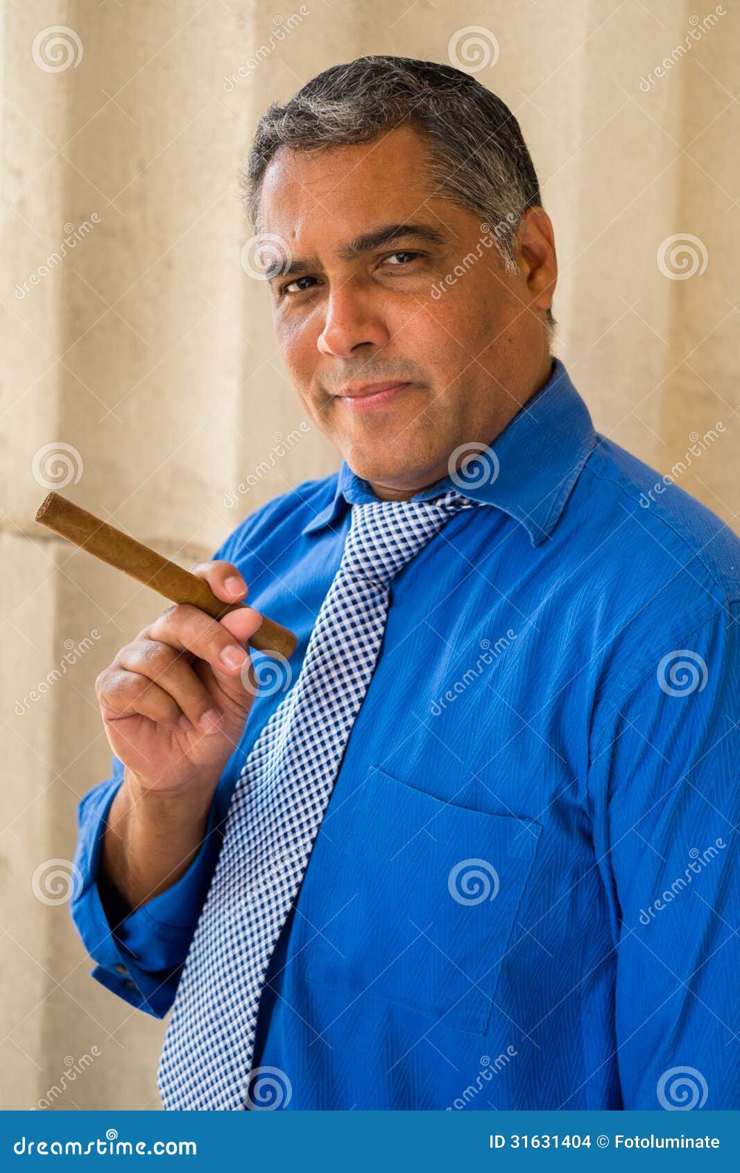 Handsome cigar smoker stock photo. Image of outdoor, complexion - 31631404