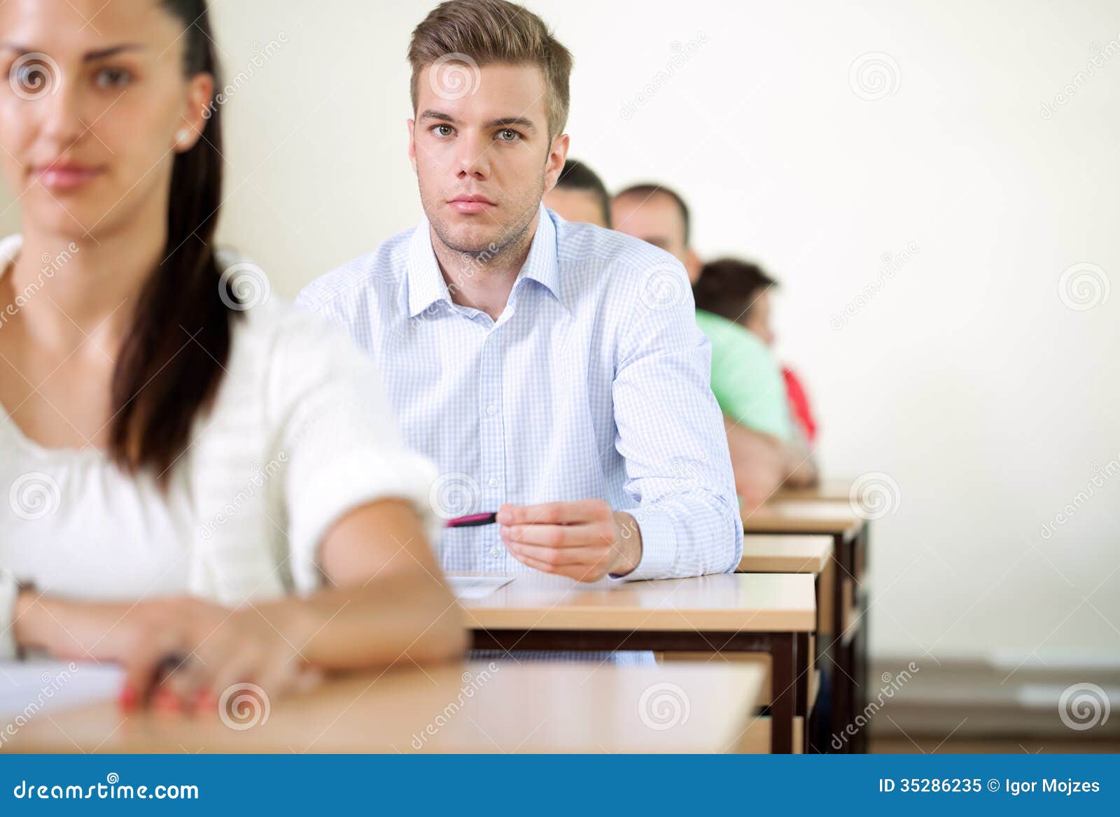 Handsome college student stock image. Image of intelligence - 35286235
