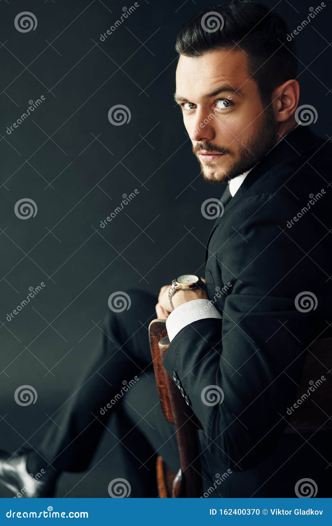Handsome Confident Man Portrait on Dark Background Stock Photo - Image ... Handsome Confident Man Portrait on Dark Background Stock Photo - Image ...