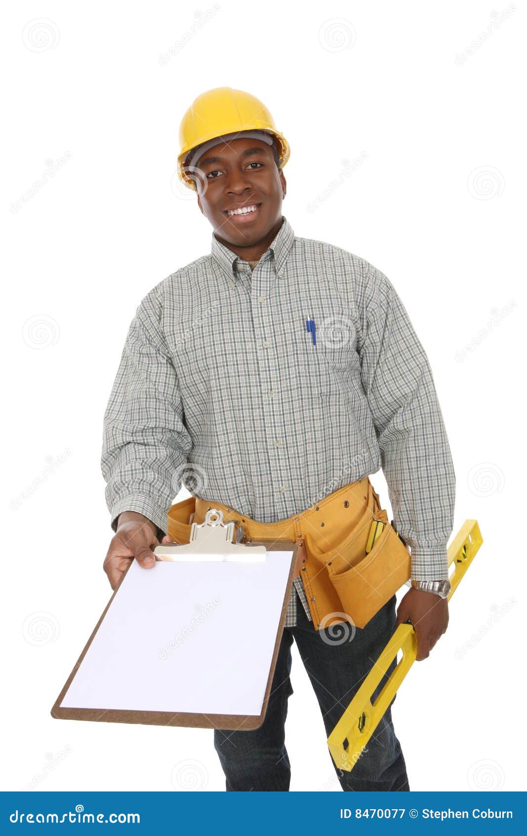 Handsome Construction Man stock image. Image of sign, american - 8470077