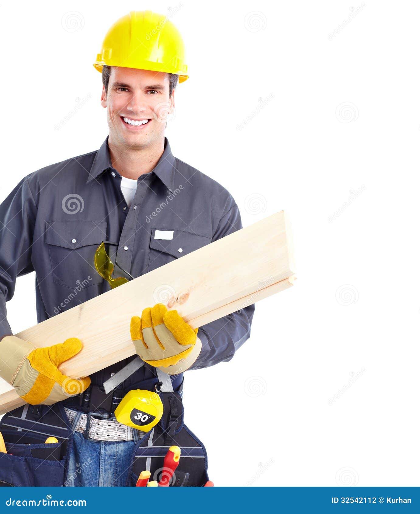 Handsome contractor stock photo. Image of foreman, occupation - 32542112