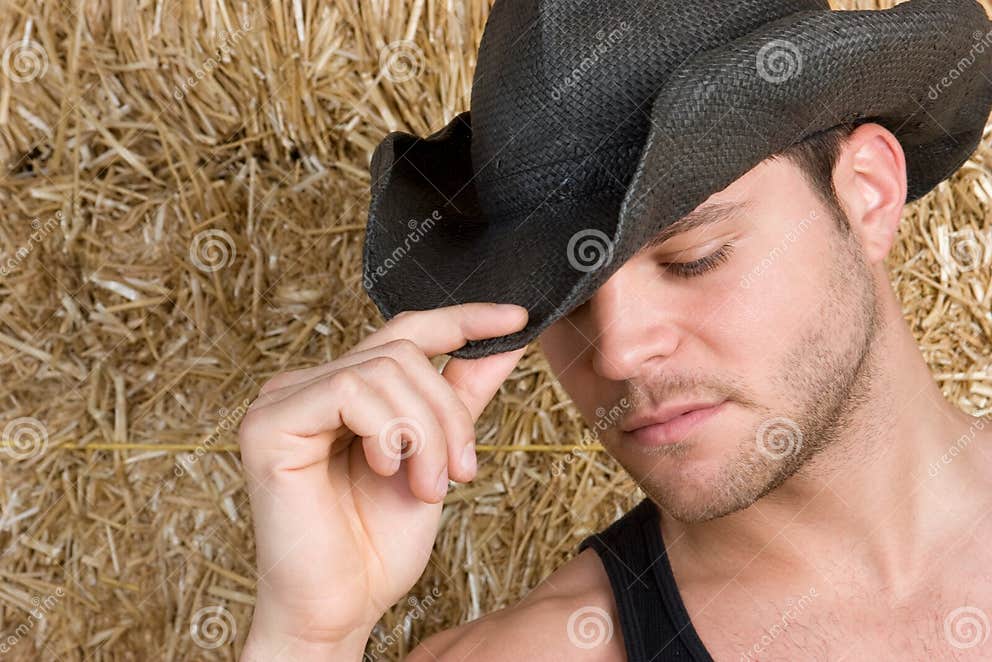 Handsome Country Man stock image. Image of western, holding - 10817841