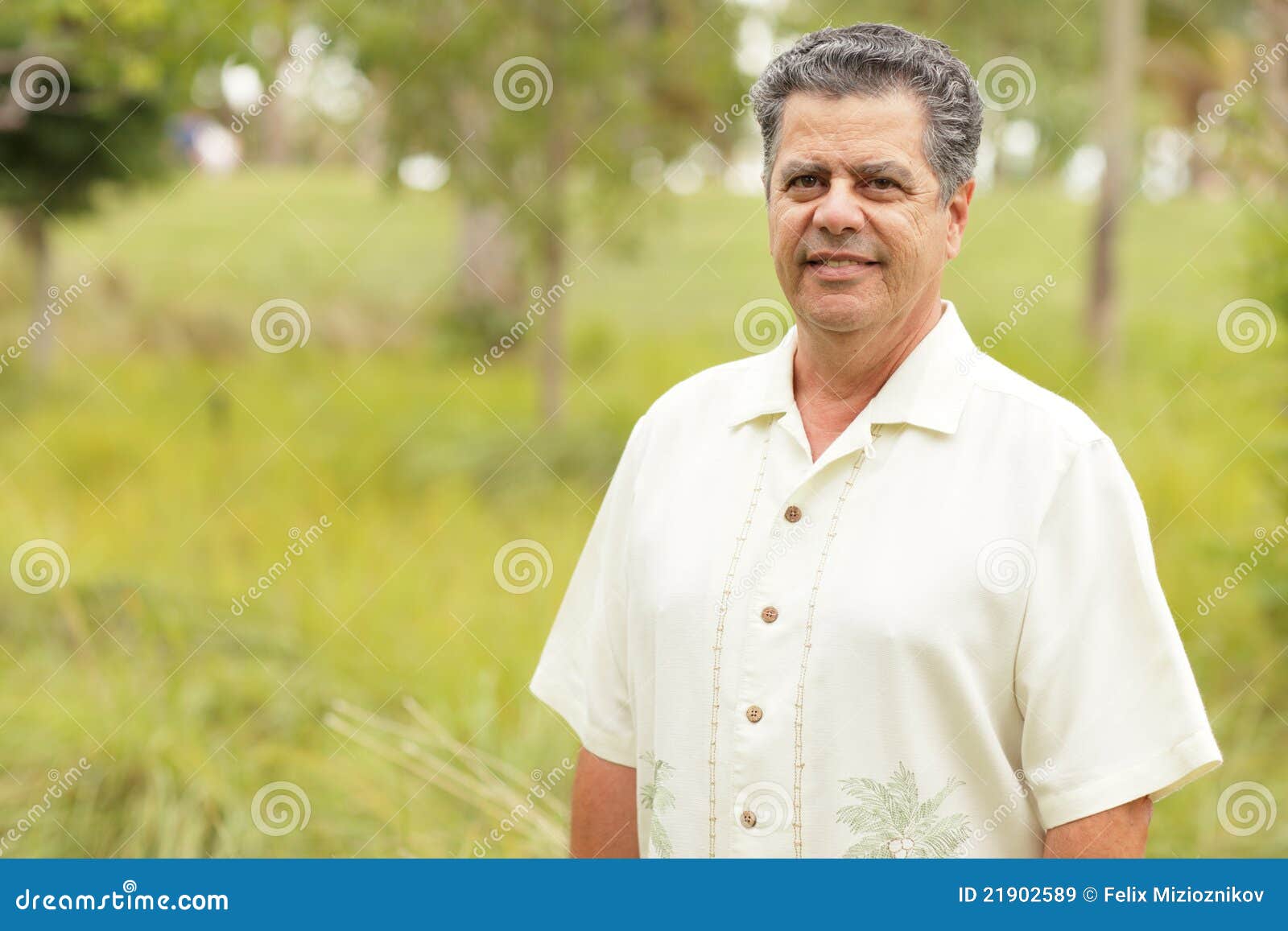 Handsome Cuban Man in a Tropical Park Stock Image - Image of latino ...