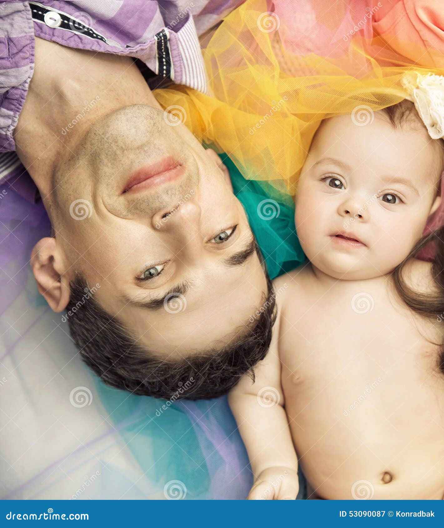 Handsome Dad with His Beloved Child Stock Image - Image of holding ...