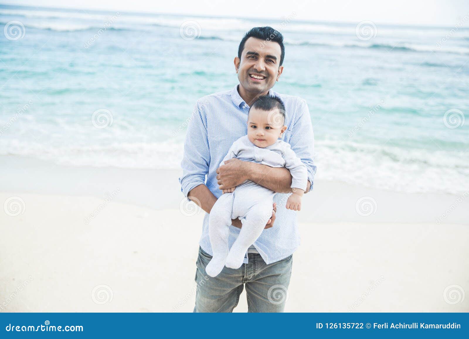 Handsome Dad with His Cute Son Stock Photo - Image of child, couple ...