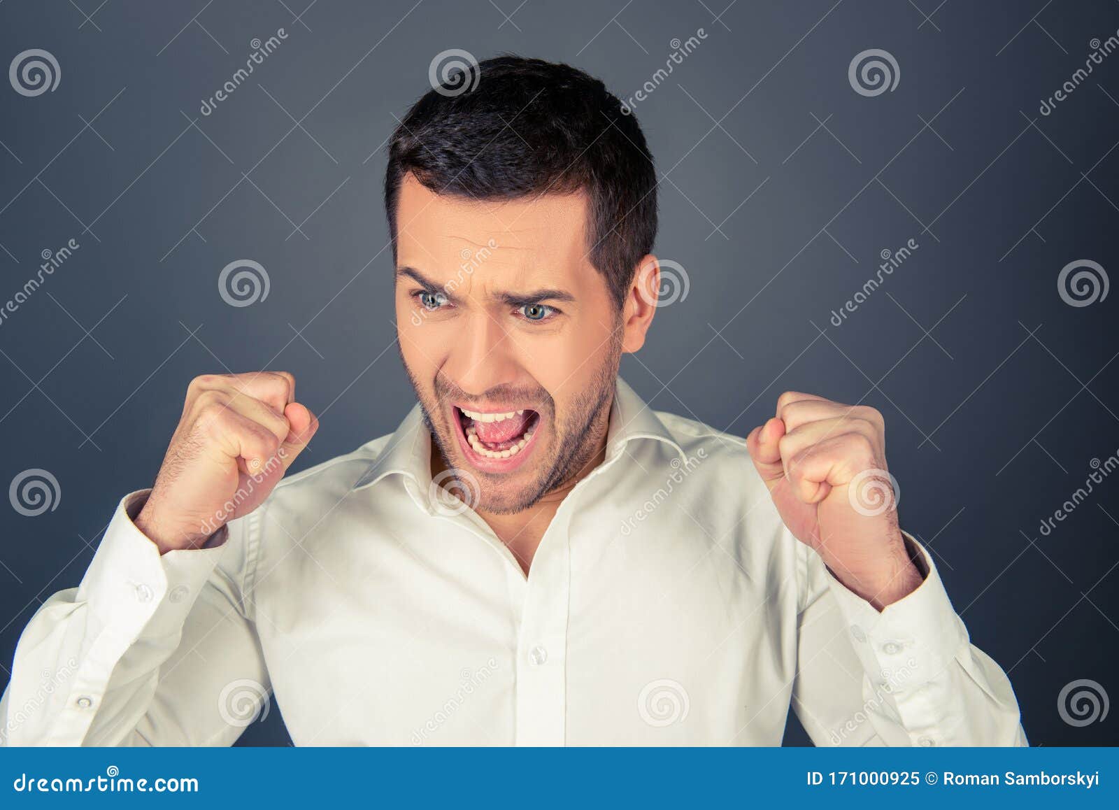 Handsome Depressed Man in Rage Stock Image - Image of lifestyle, model ...