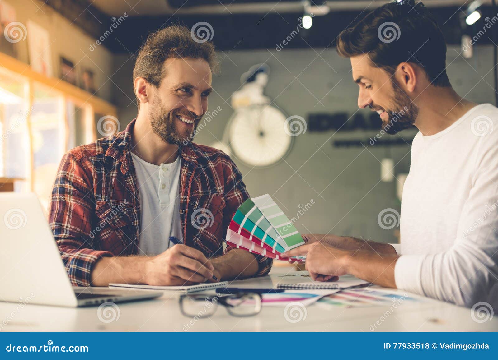 Handsome designers working stock photo. Image of architect - 77933518