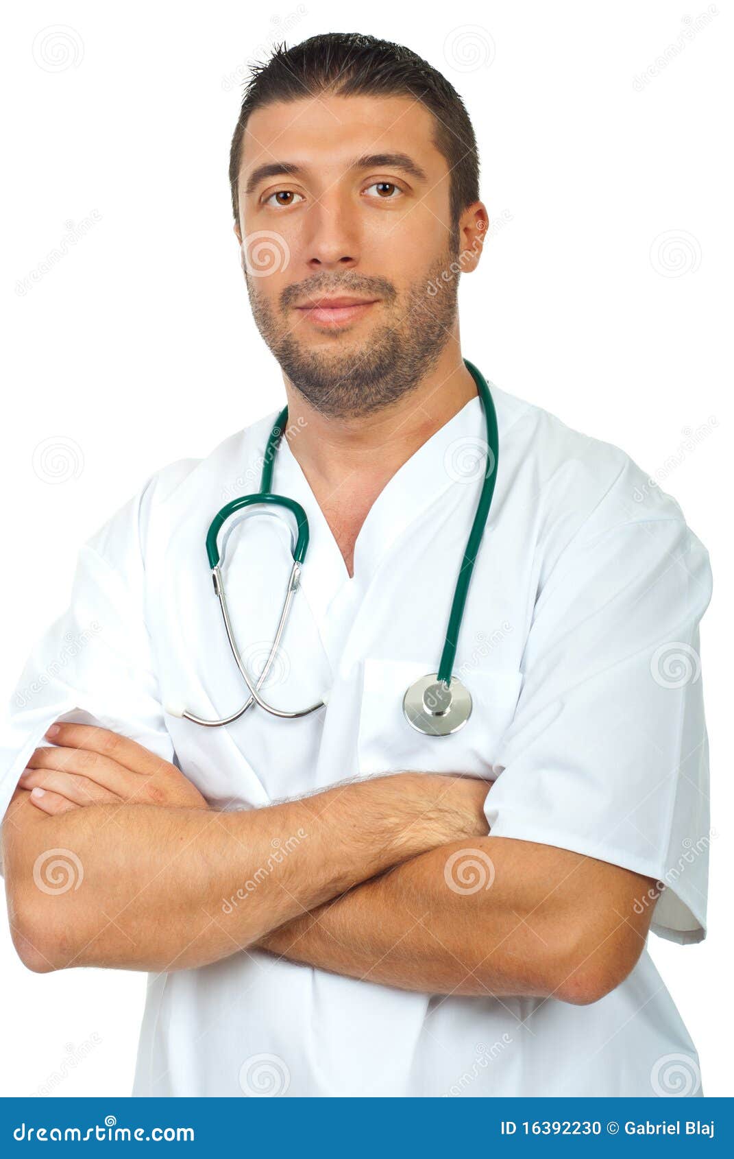 Handsome doctor stock photo. Image of posing, person - 16392230