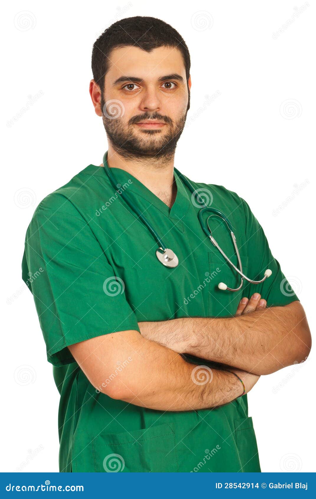 Handsome doctor man stock photo. Image of crossed, person - 28542914