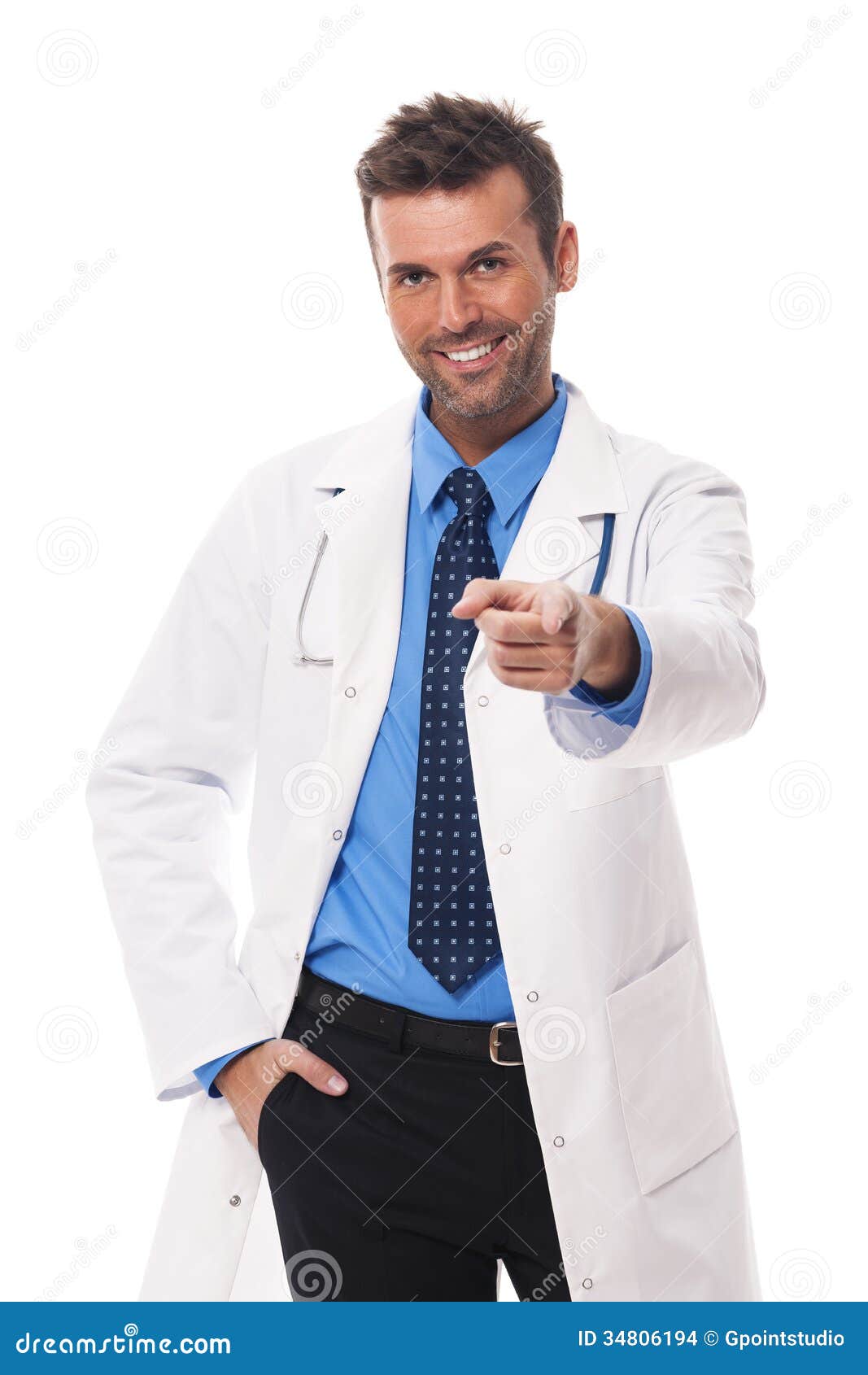 Handsome doctor stock photo. Image of caucasian, confidence - 34806194