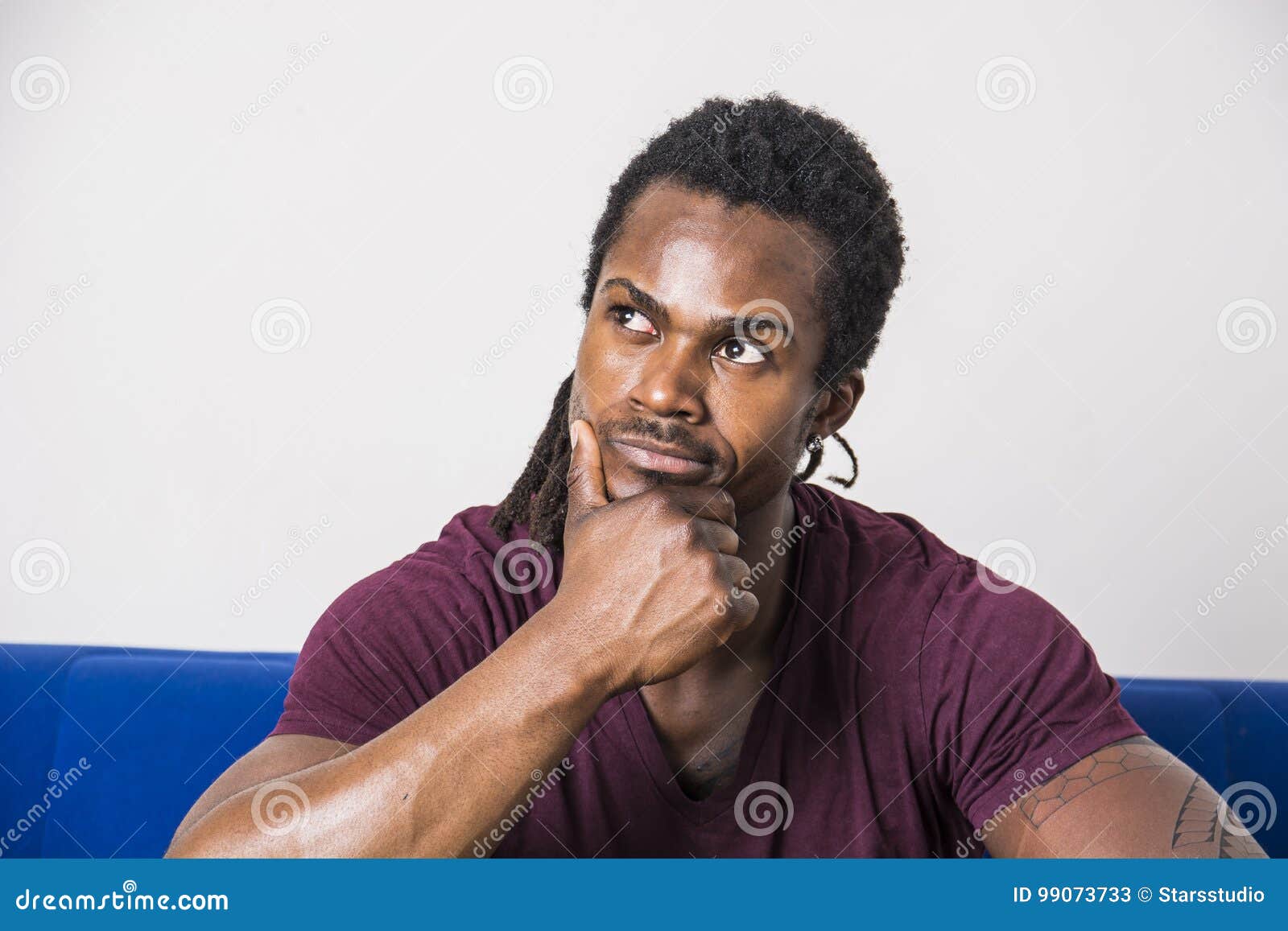 Black Person Thinking