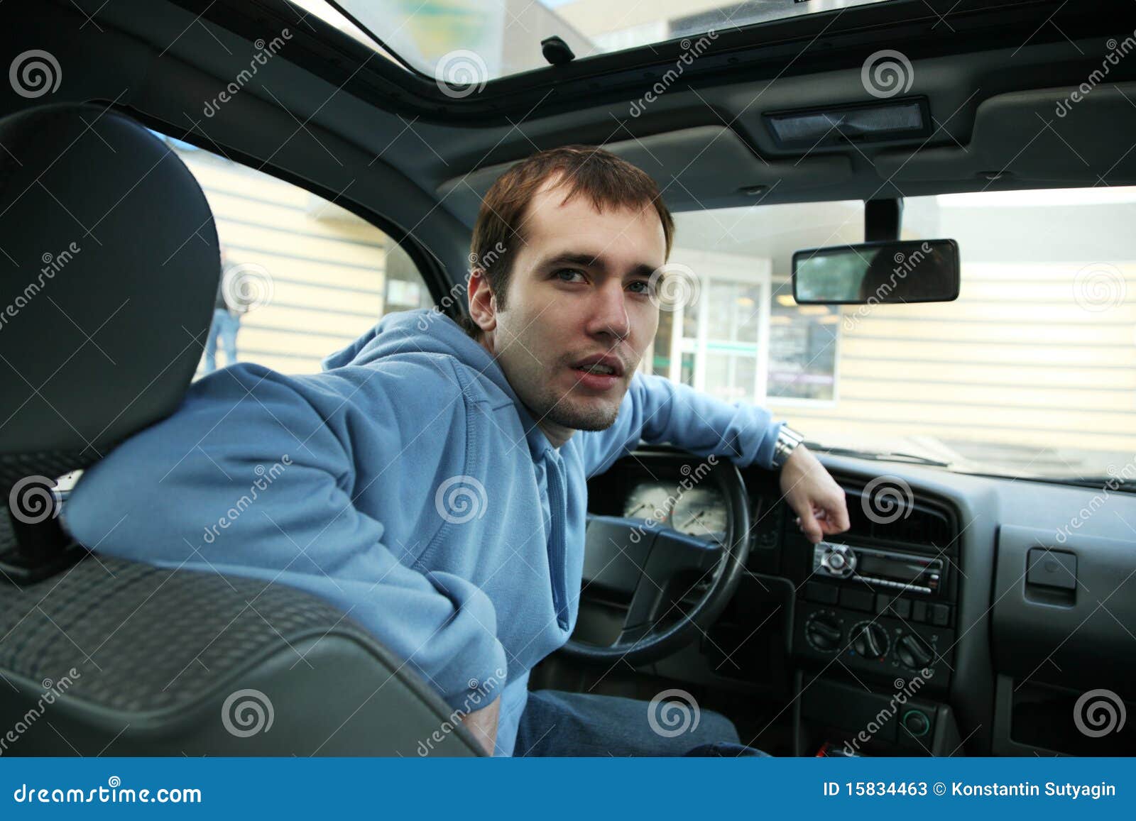 Handsome driver man stock image. Image of inside, european - 15834463