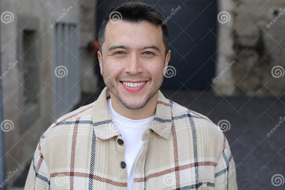 Handsome Ehtnic Man Posing with Style Stock Image - Image of chilean ...