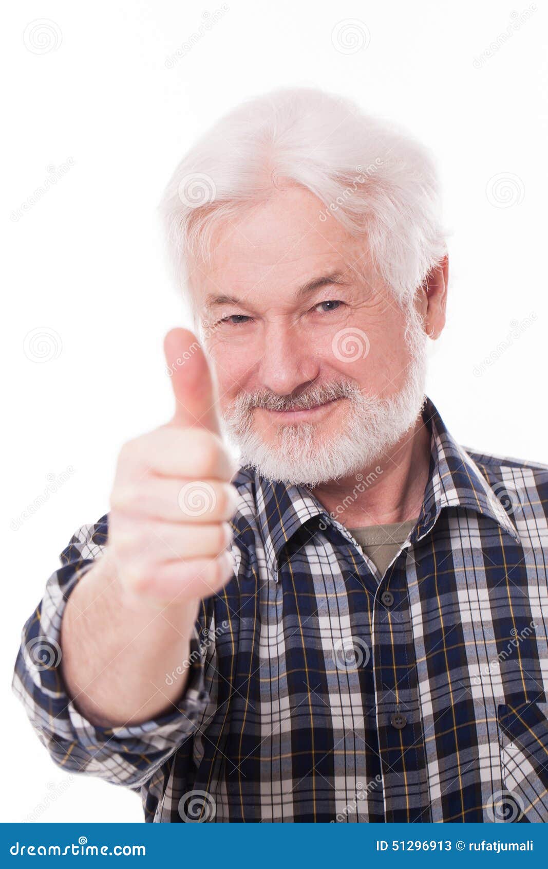 Handsome Elderly Man with Grey Beard Stock Image - Image of face, grey ...