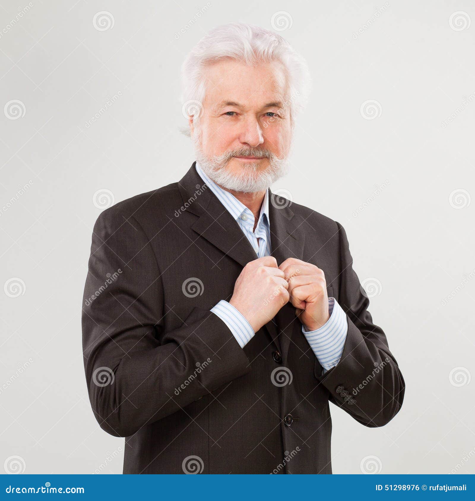 Handsome, elderly man stock photo. Image of model, middle - 51298976