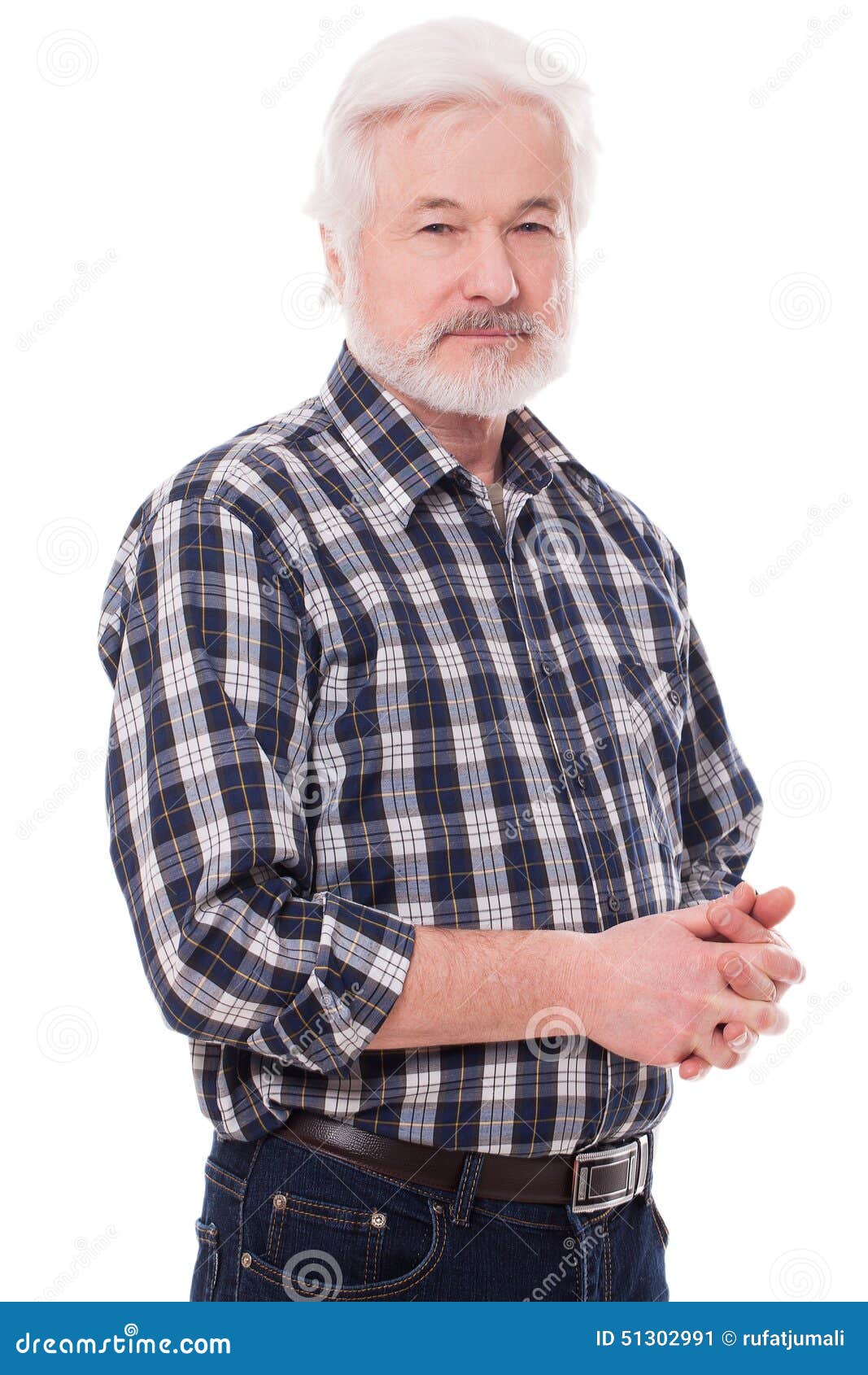 Handsome, elderly man stock image. Image of isolated - 51302991