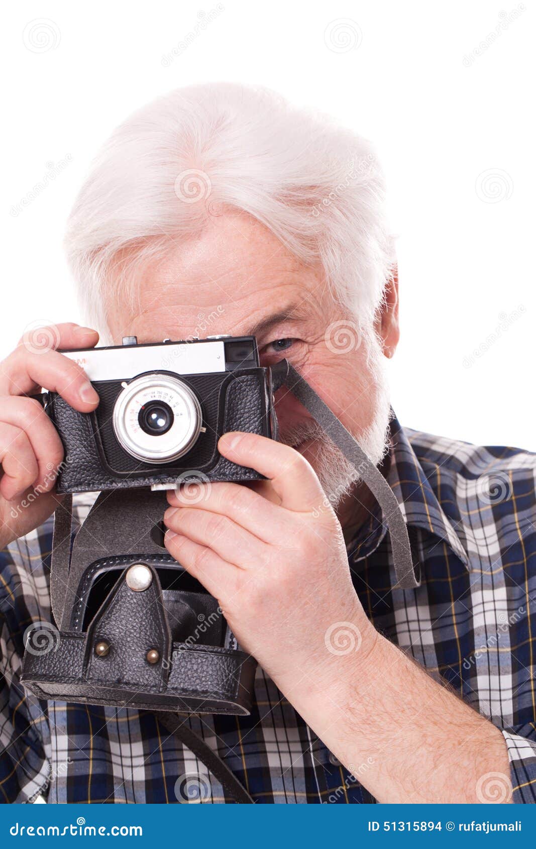 Handsome, elderly man stock photo. Image of beard, natural - 51315894