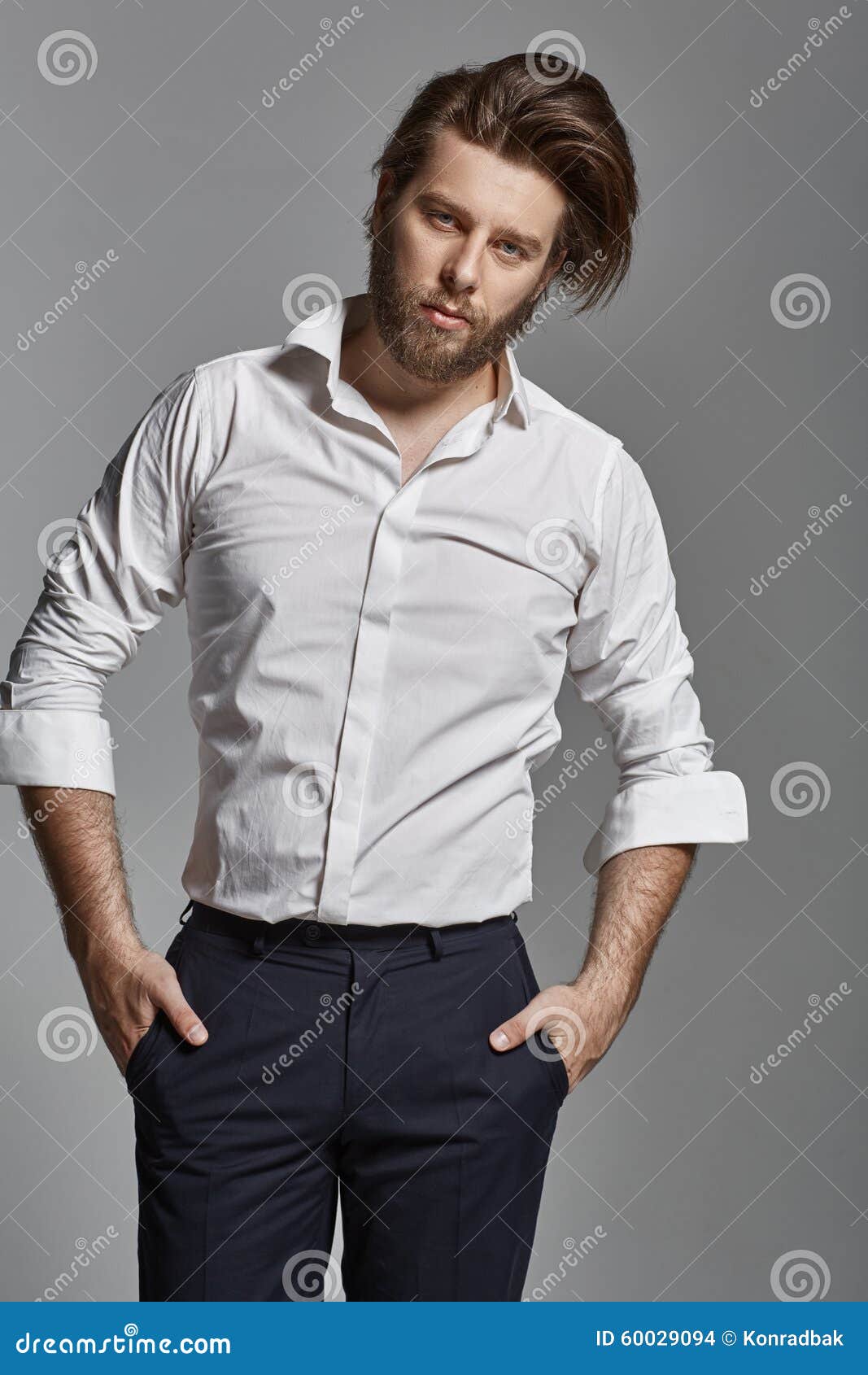 Handsome Elegant Man Dense Beard Stock Photos - Free & Royalty-Free ...