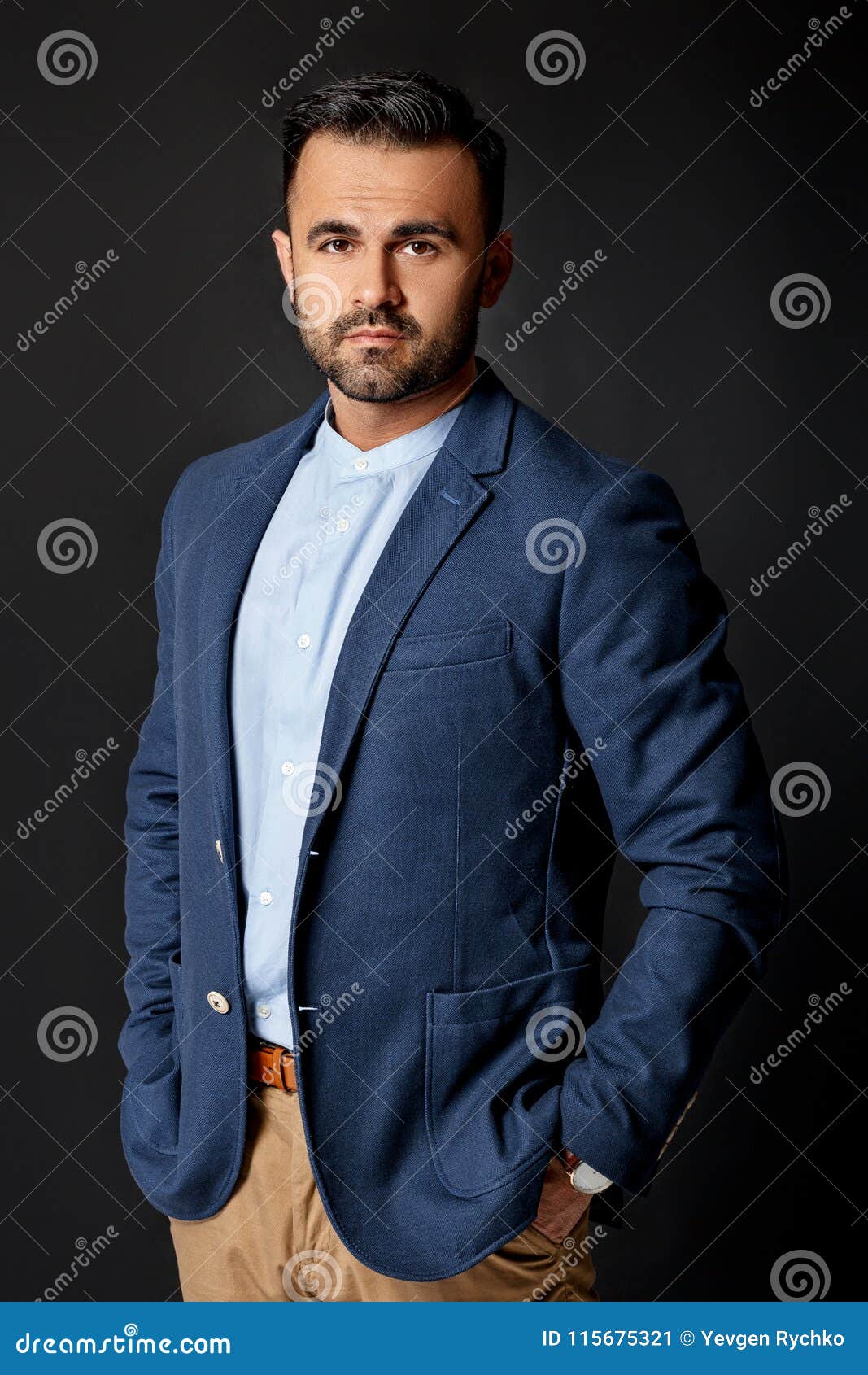Handsome Elegant Man In Suit Stock Image Image Of Face Fashionable