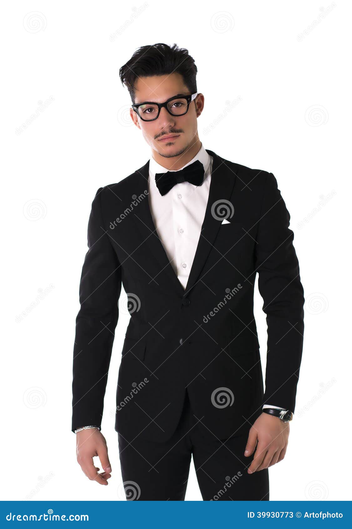 Handsome Elegant Young Man With Suit And Glasses Stock Image Image Of Formal Manager 39930773