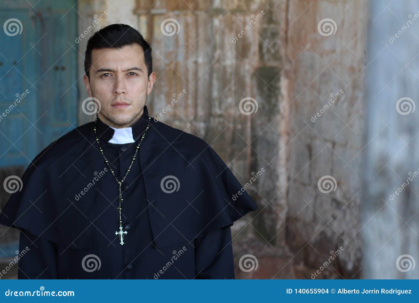 Handsome Ethnic Classic Catholic Priest Stock Photo - Image of church ...