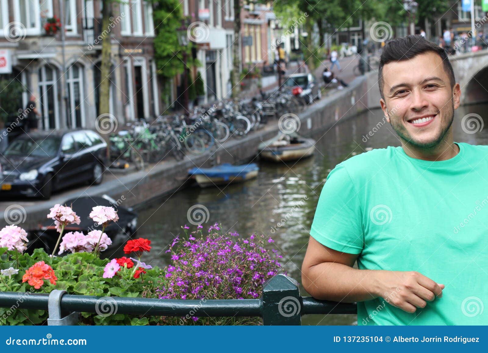 Handsome Ethnic Man in Amsterdam Stock Photo - Image of amsterdam ...