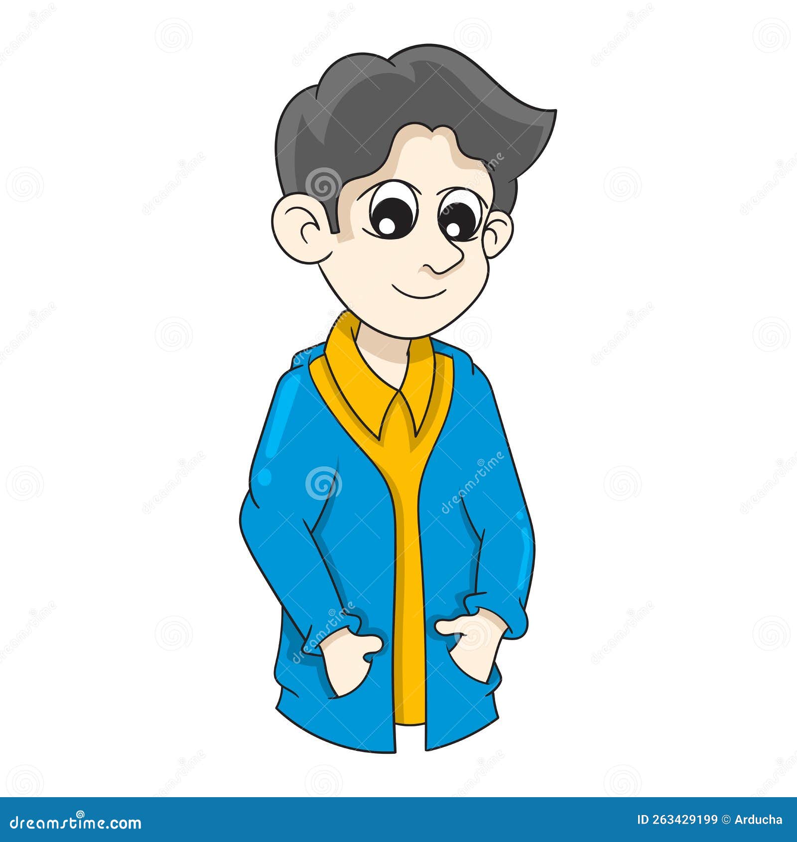 Handsome Face Boy Illustration Avatar Profile Photo Image Stock Vector ...