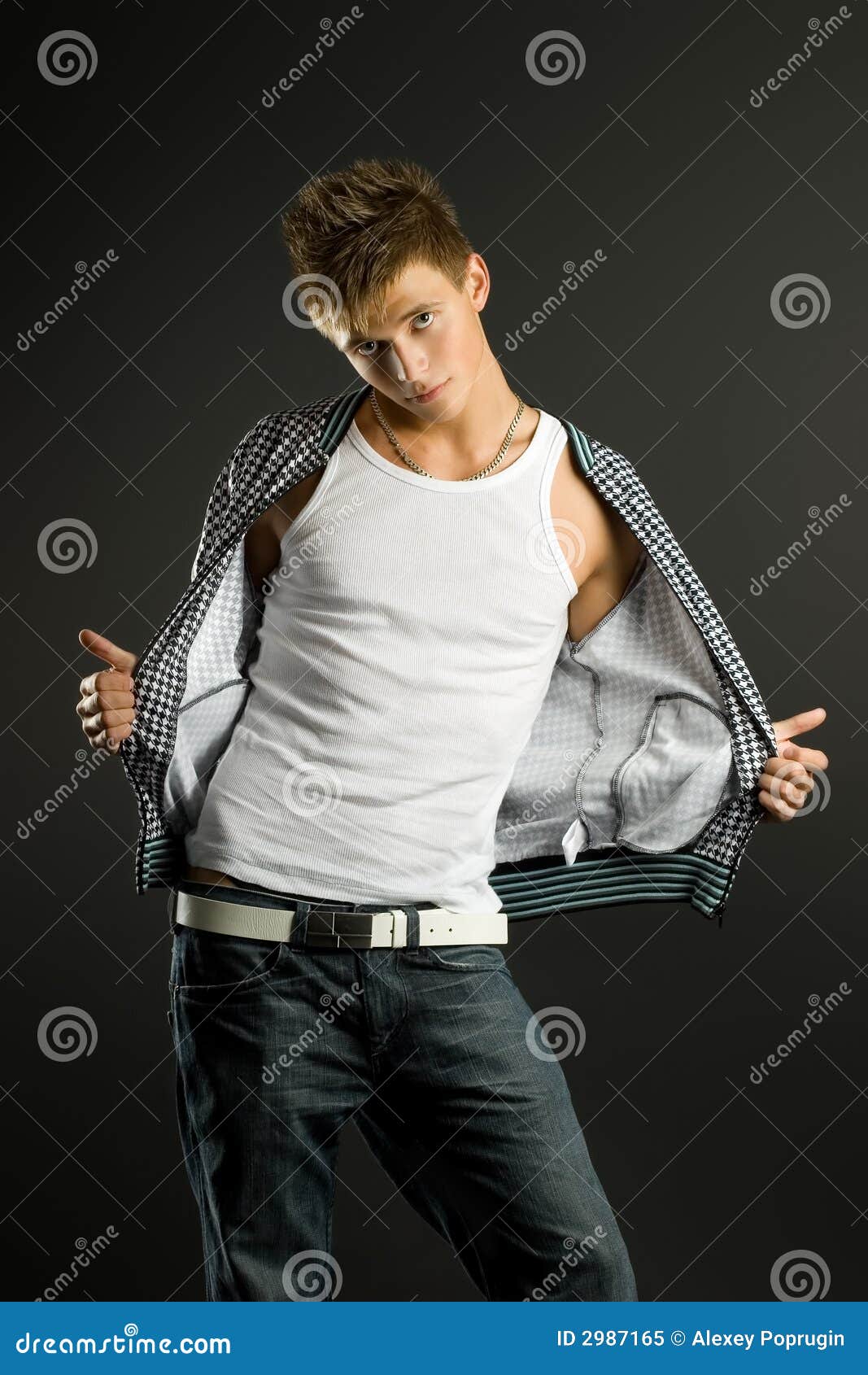 Handsome fashion boy stock image. Image of person, body - 2987165