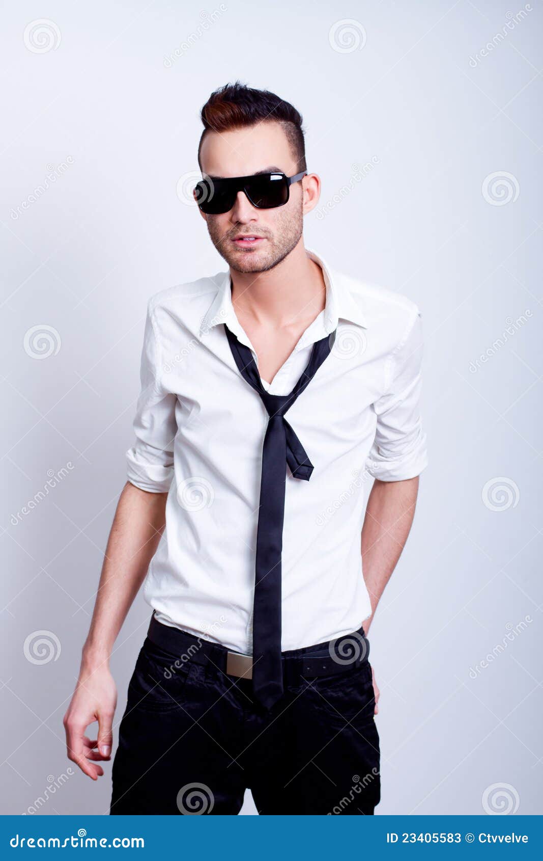 Handsome fashion model man stock image. Image of casual - 23405583