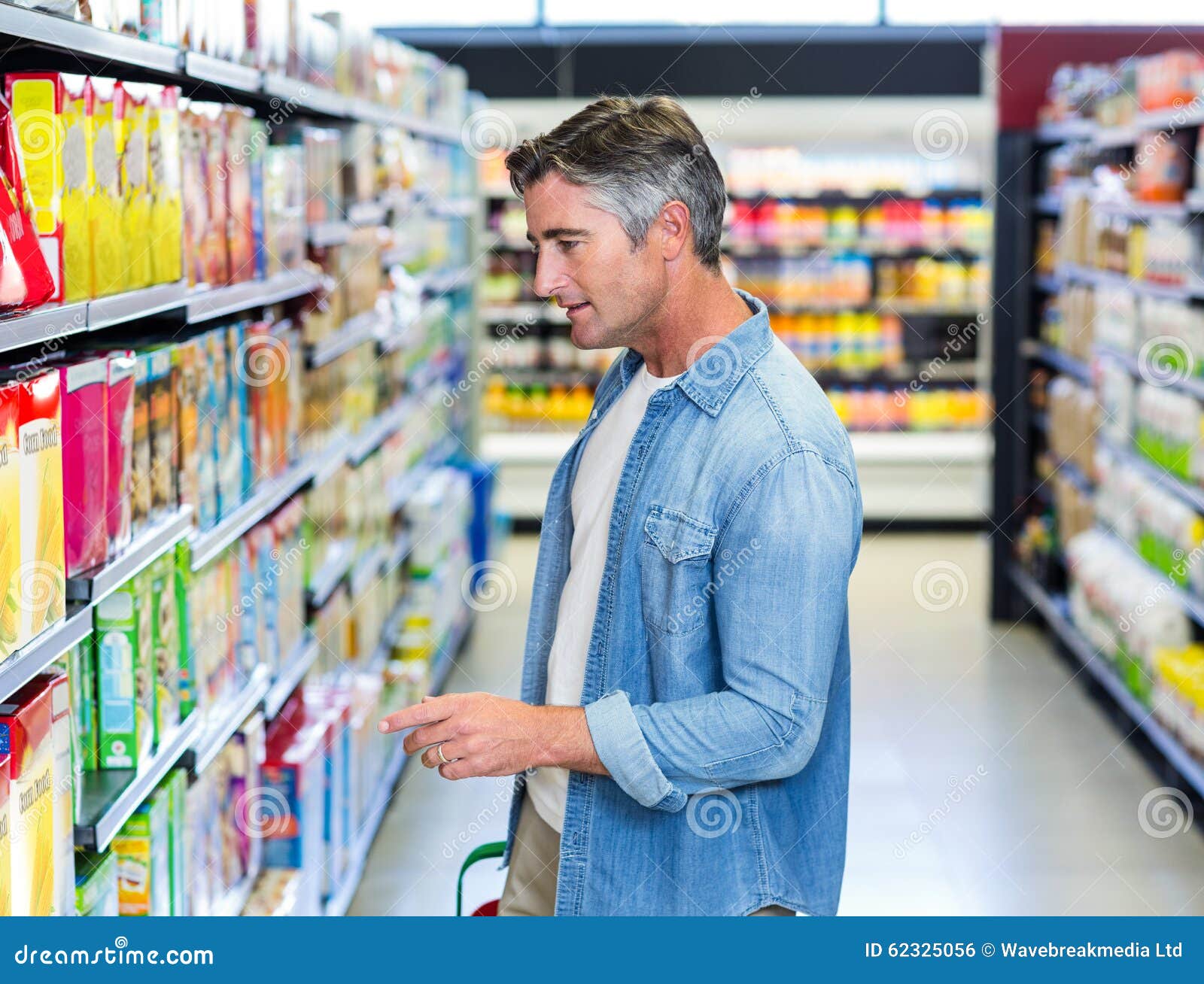 Handsome Father Doing Some Shopping Stock Photo - Image of casual ...