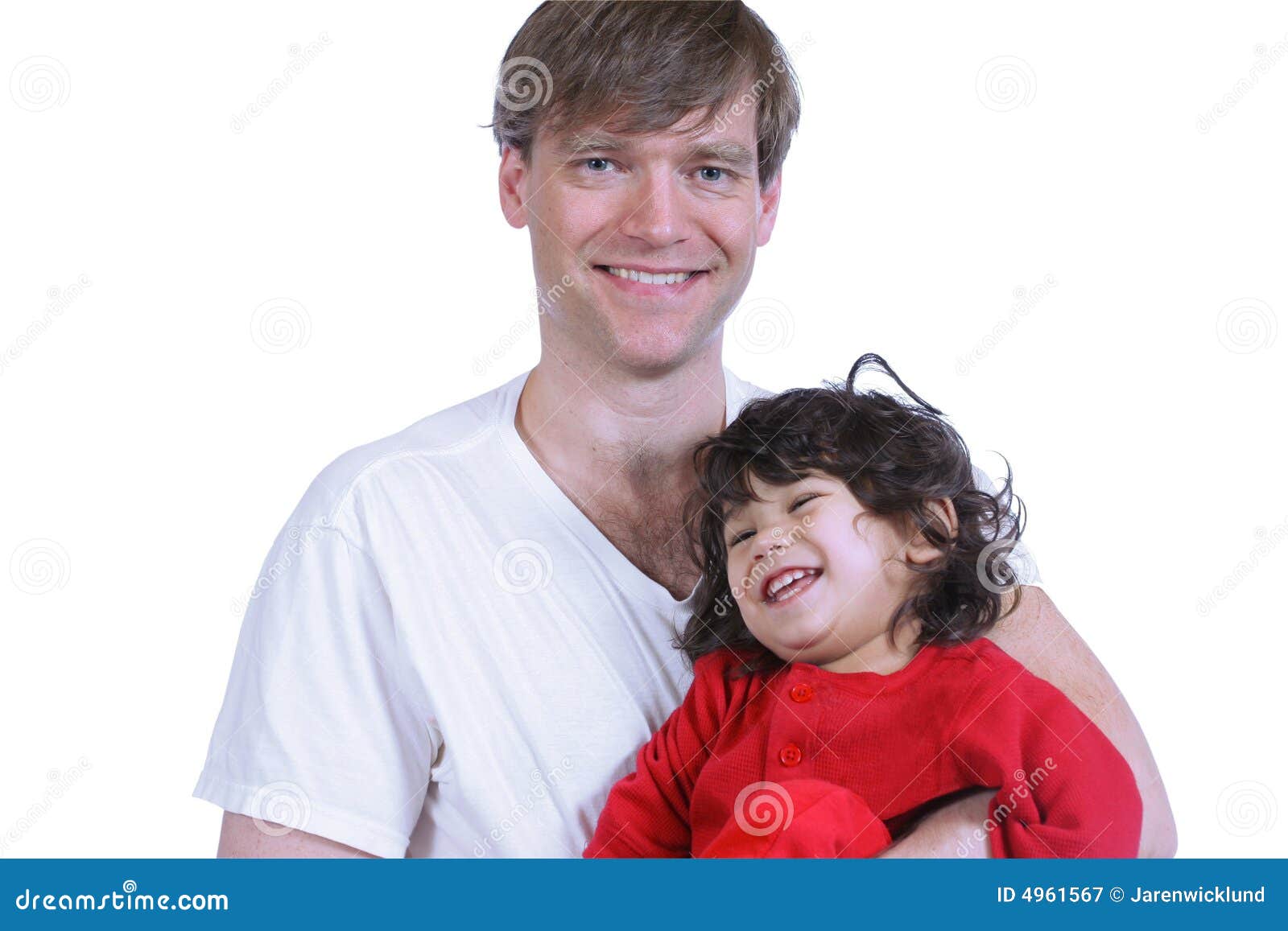 Handsome Father Holding His Toddler Stock Image - Image of father ...
