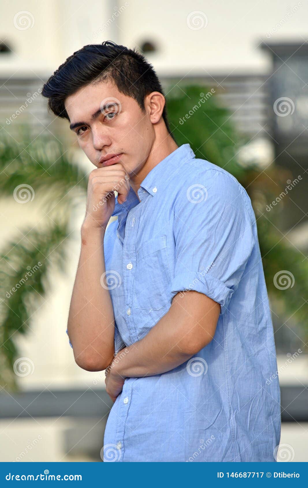 Handsome Filipino Male Decision Making Stock Image - Image of deciding ...