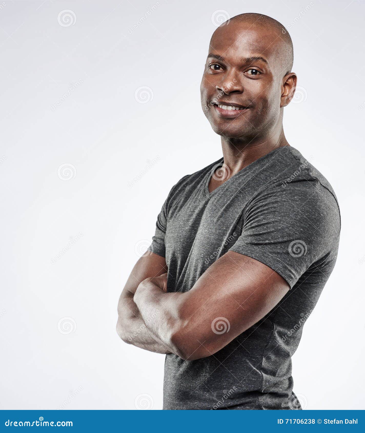 Handsome Fit Man with Folded Arms Stock Photo - Image of assured ... Handsome Fit Man with Folded Arms Stock Photo - Image of assured ...