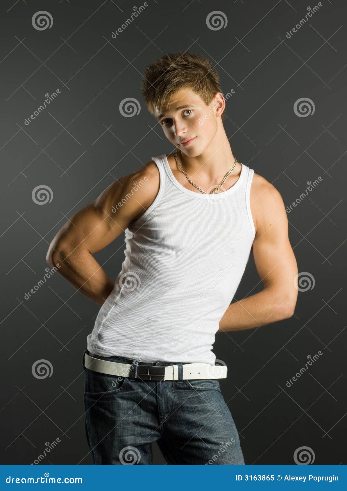 Handsome friendly boy stock image. Image of dude, fashion - 3163865