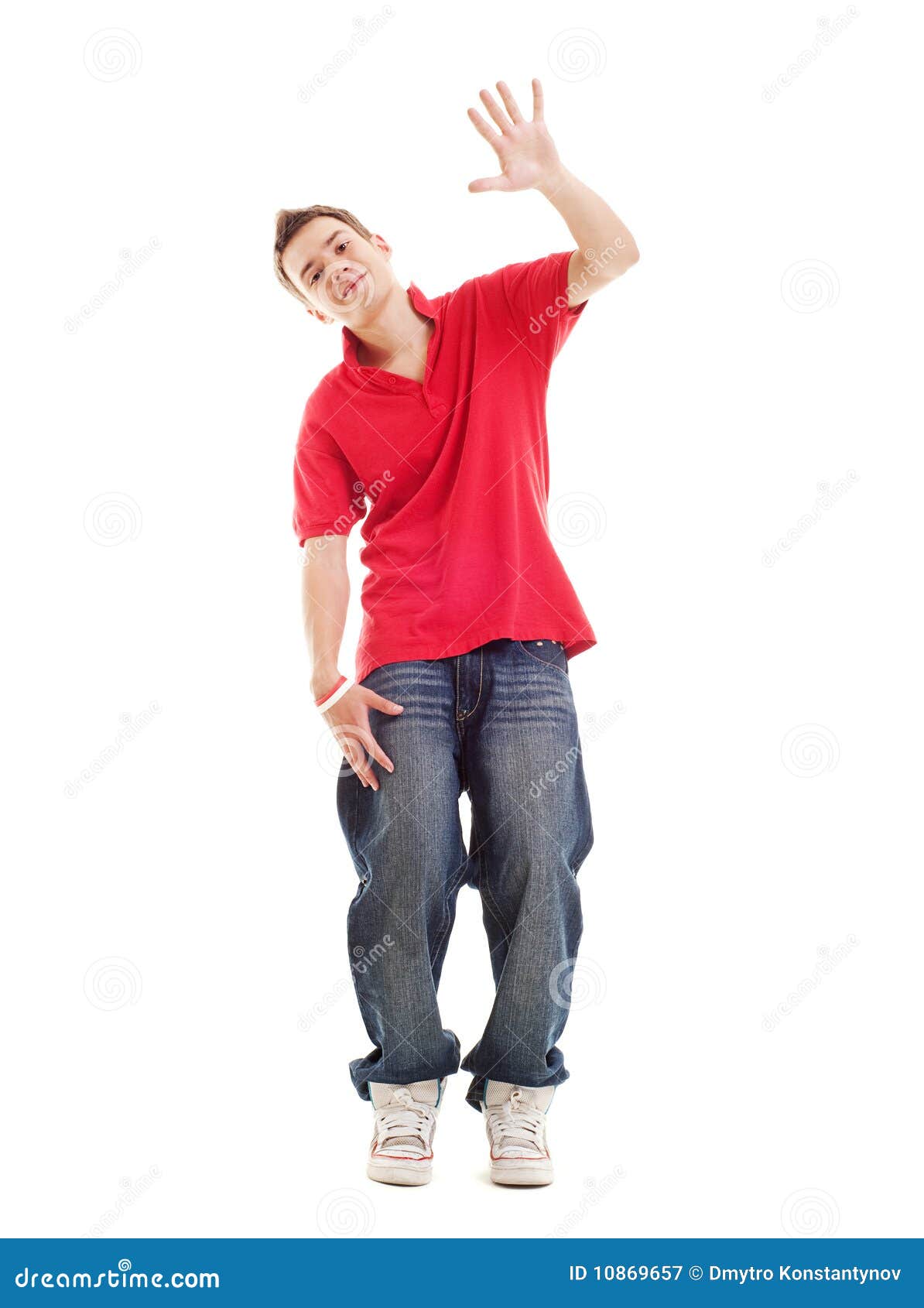 Handsome Friendly Guy Greeting Stock Image - Image of healthy, gesture ...