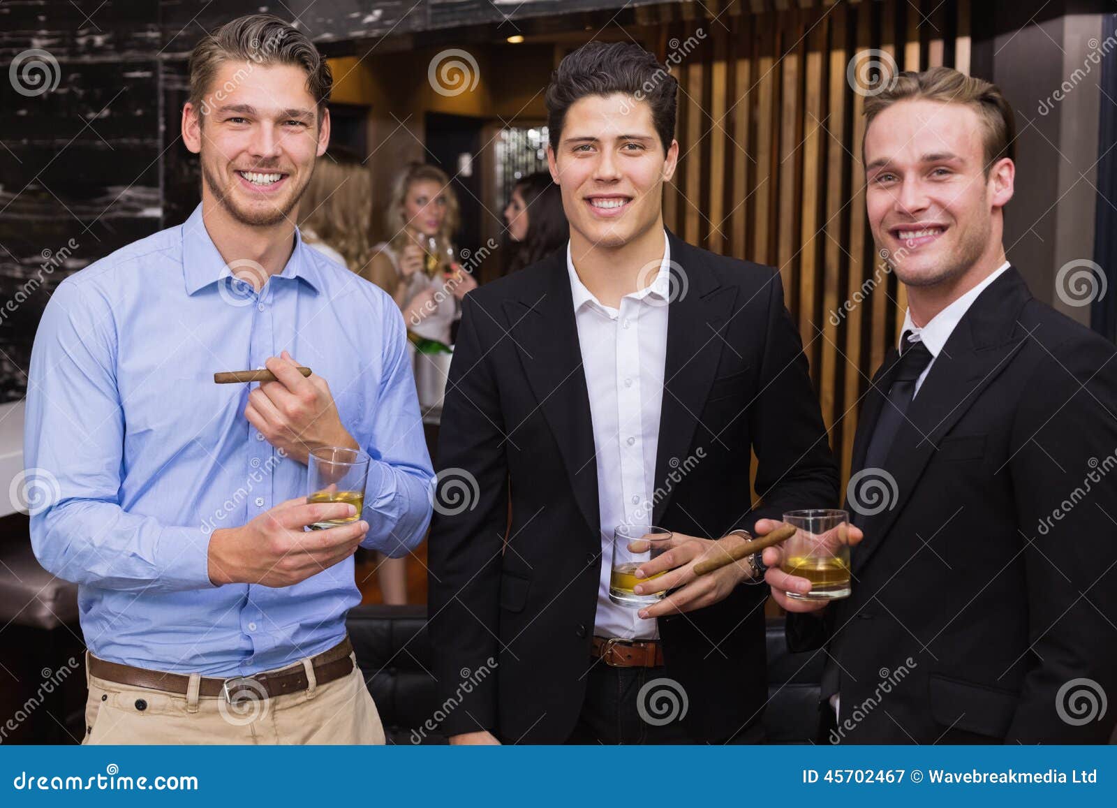 Handsome Friends Having a Drink Together Stock Image - Image of weekend ...