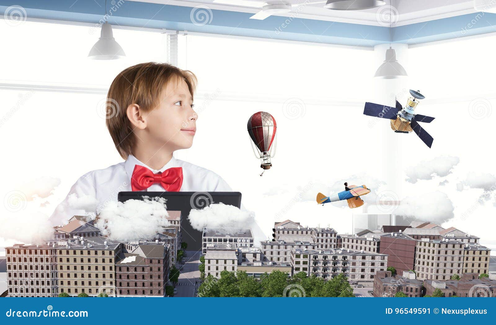 Handsome genius kid stock image. Image of internet, sketch - 96549591