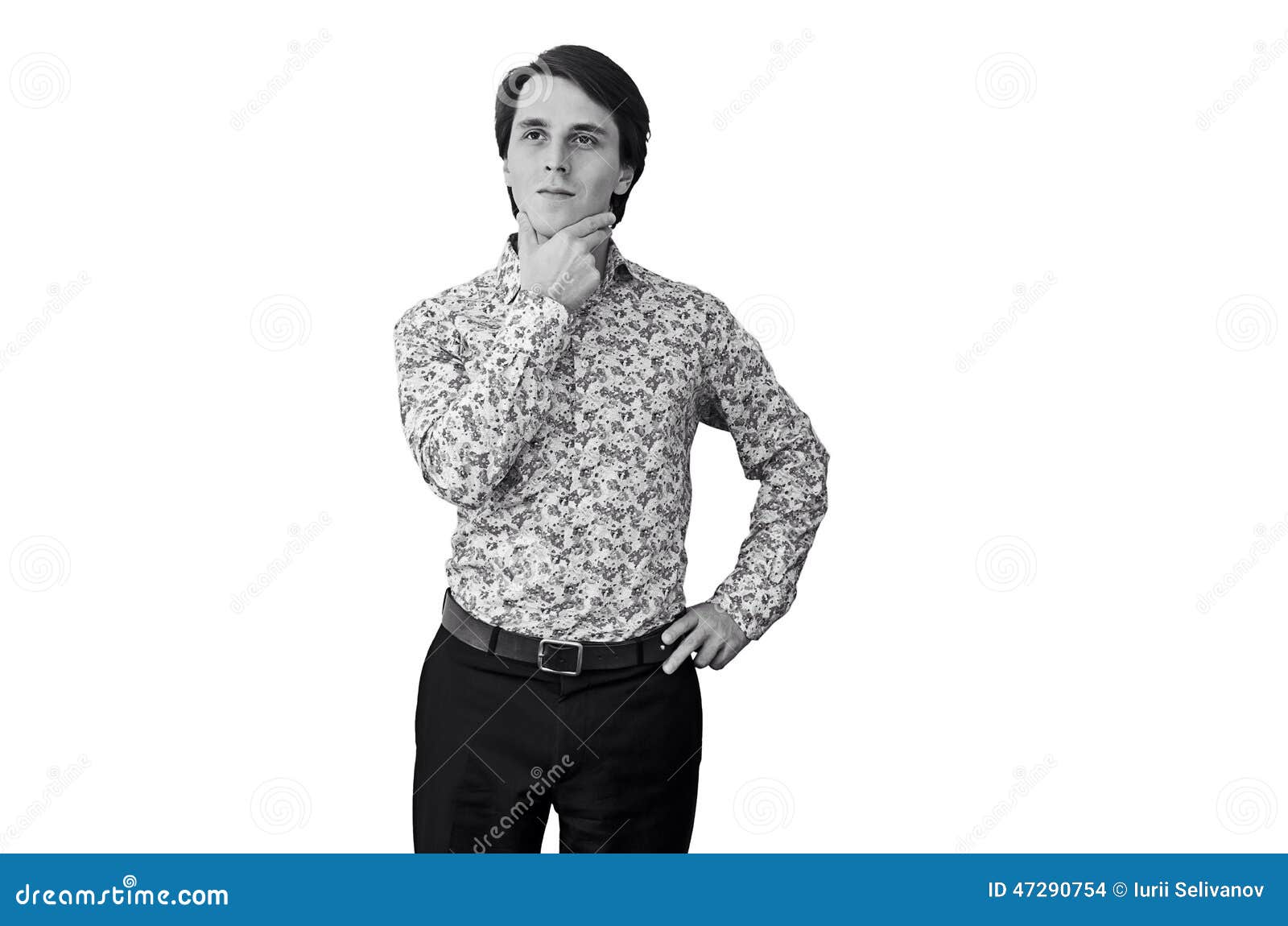 Handsome Good Dressed Man Thinking Editorial Stock Image - Image of ...