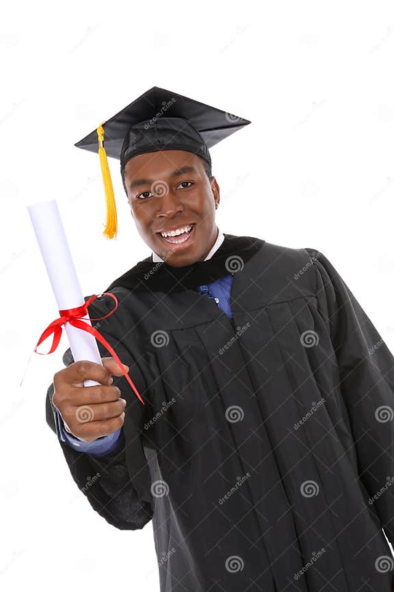 Handsome Graduation Man stock image. Image of holding - 10209447