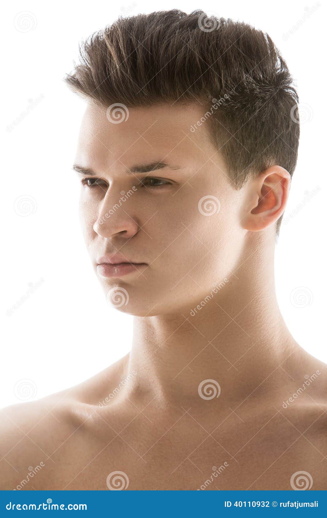 Handsome Guy with Beautiful Face Stock Photo - Image of closeup ...