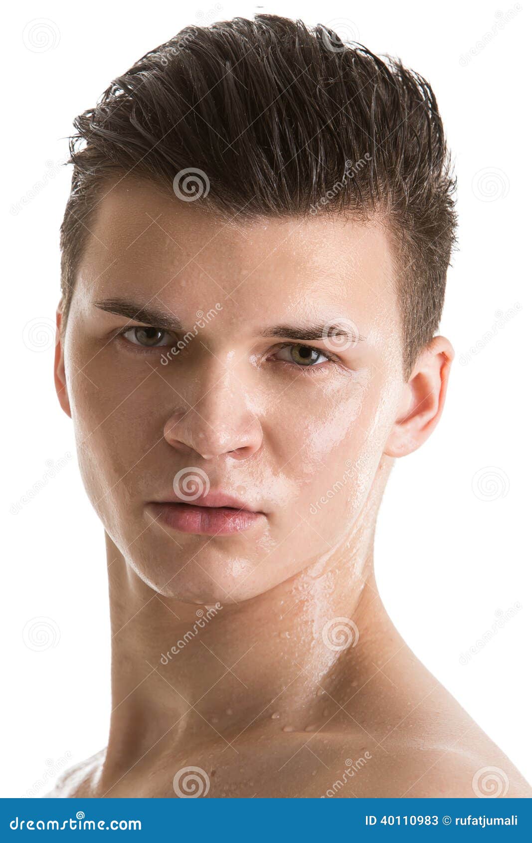 Handsome Guy with Beautiful Face Stock Image - Image of enthusiastic ...