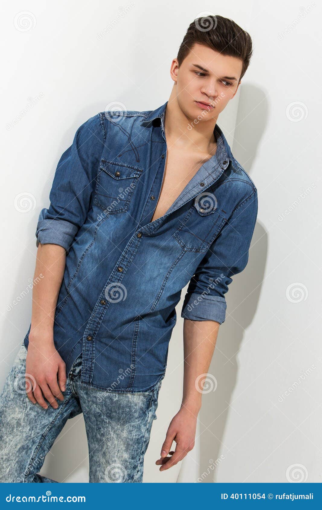 Handsome Guy with Beautiful Face Stock Photo - Image of looking, body ...