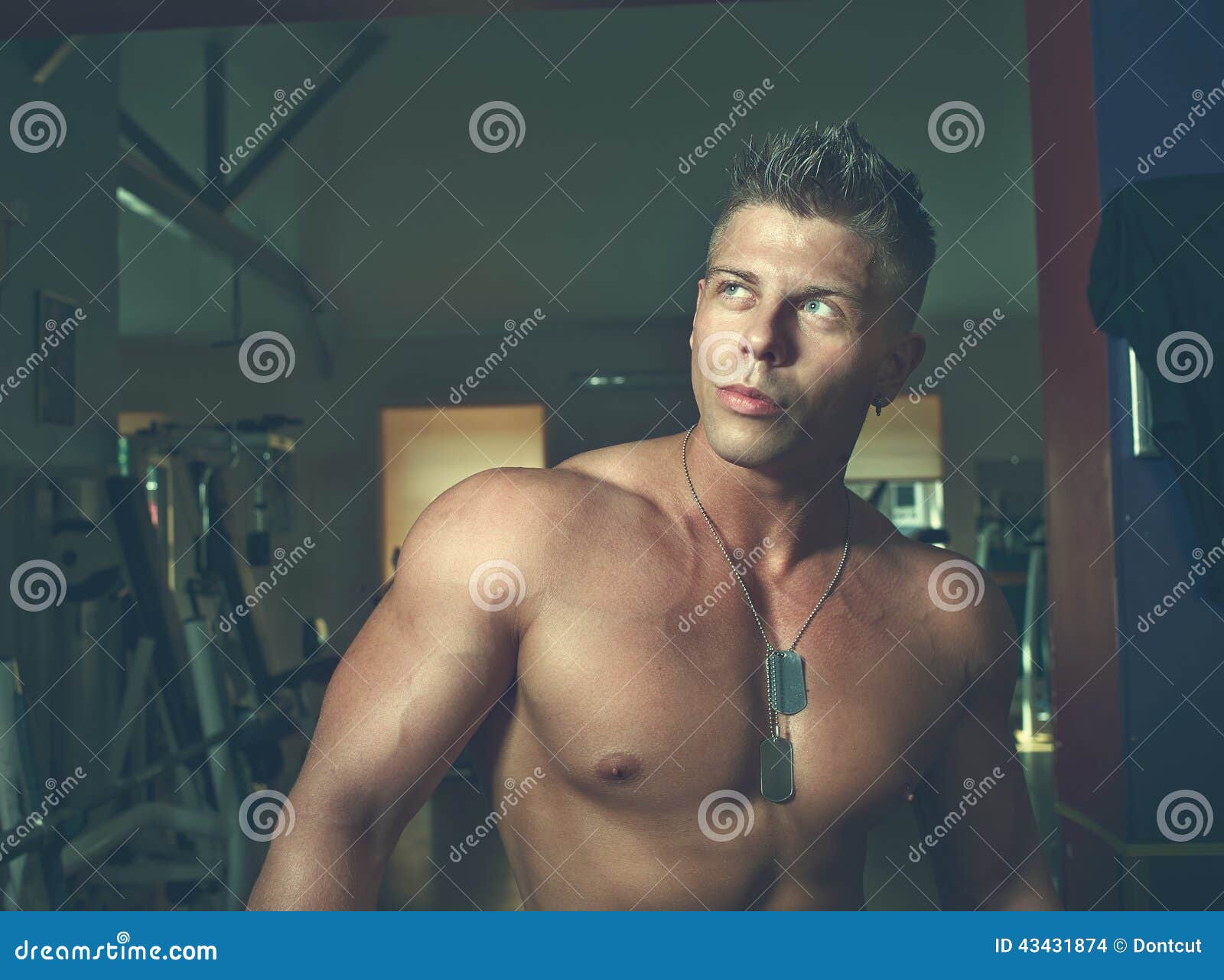 Handsome guy. Bodybuilder stock photo. Image of emotions - 43431874